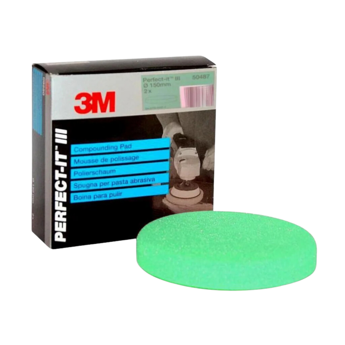 3M 50487 Compounding Pads (2) - Refinish Hub