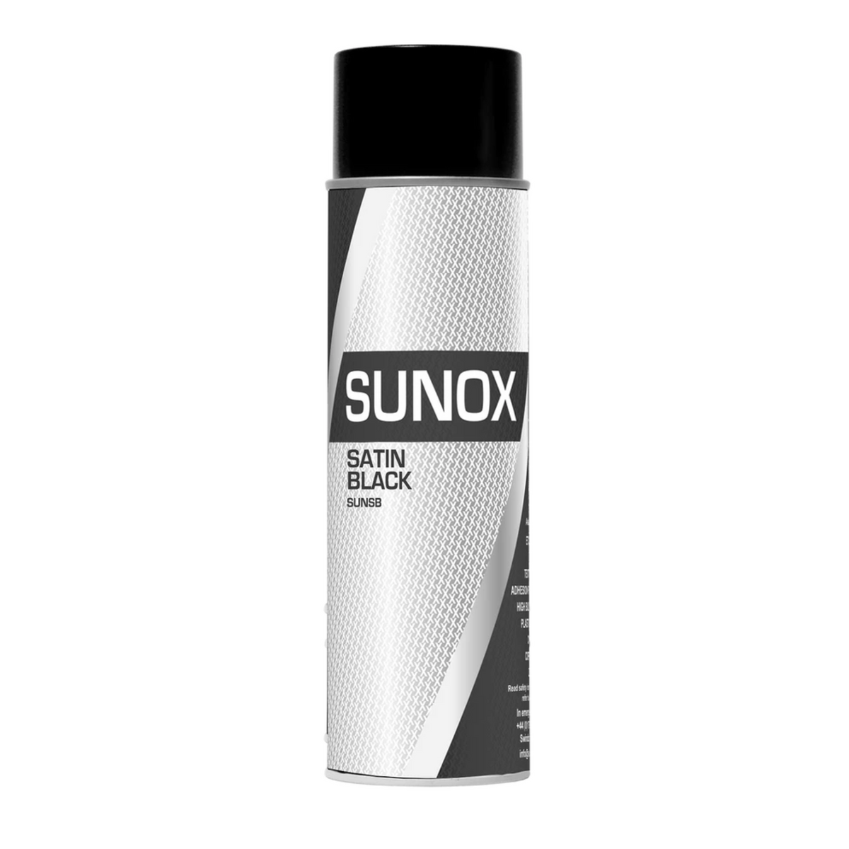 Sunox 1k Satin Black Aerosol - 500ml - Refinish Hub