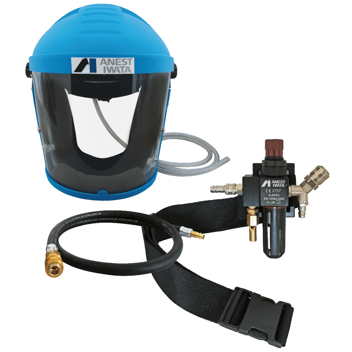 Anest Iwata Air Fed Full Face Mask Kit 2020 PPE 2K Compliant - Refinish Hub