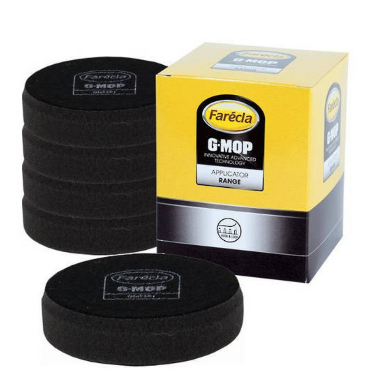 Farecla GMF301 - GMop 3" 75mm Black Finishing Foams (5pk) - Refinish Hub