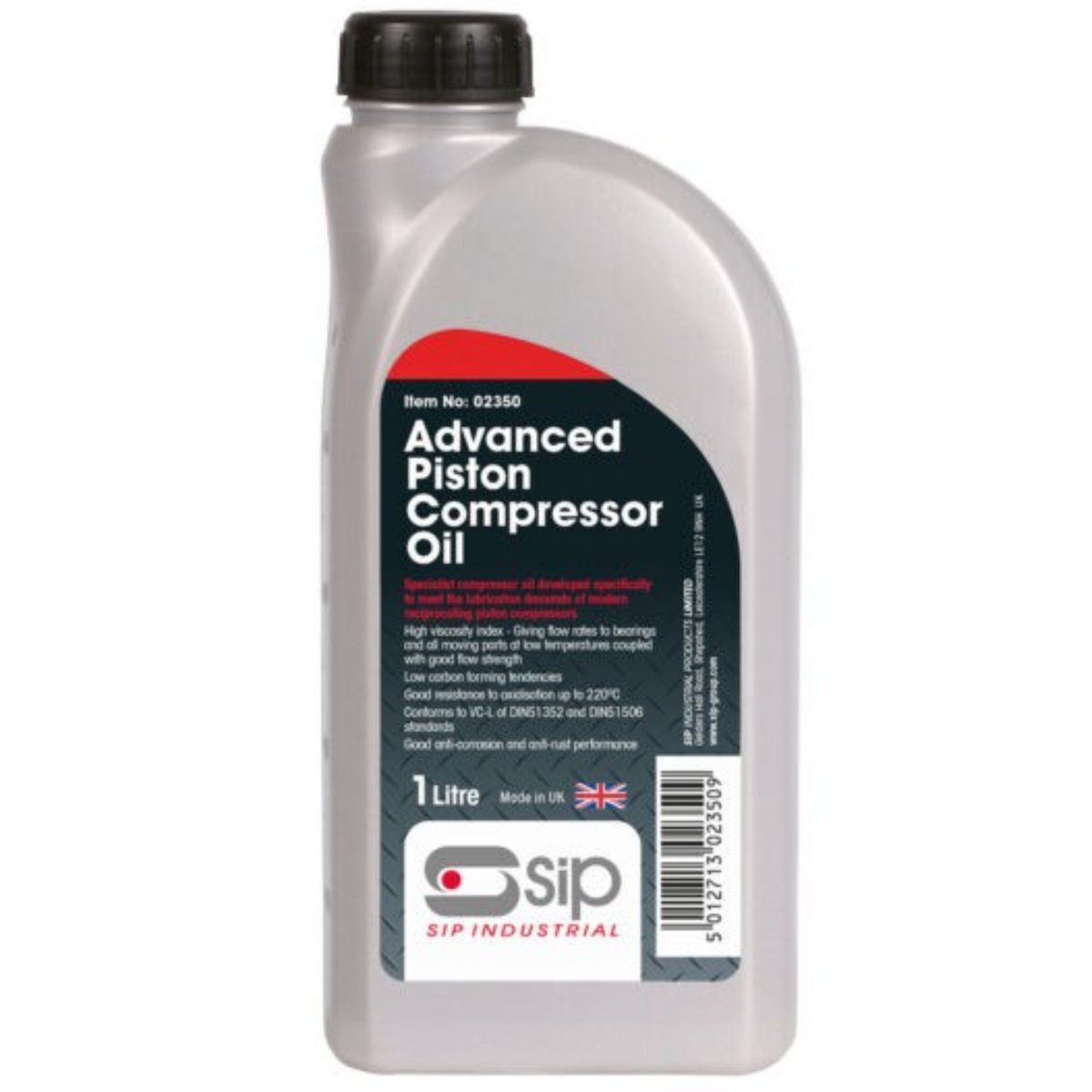 SIP 02350 Advanced Piston Compressor Oil 1 Litre - Refinish Hub