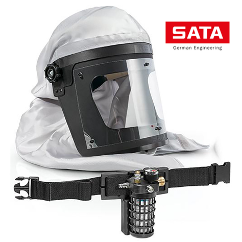 SATA Vision 2000 Respirator Complete Kit (with Belt Unit and 1.2m Hose ...