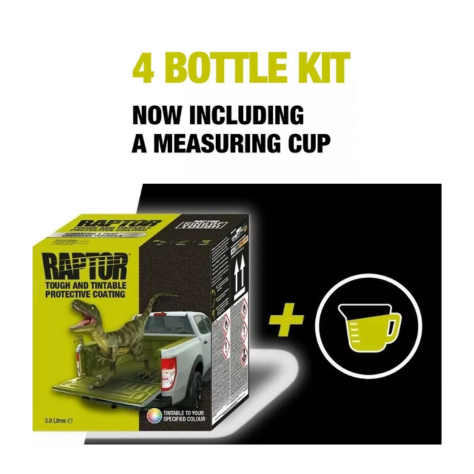 U-Pol Raptor - Tough Bed Liner - Tintable RLT/S4 - Refinish Hub