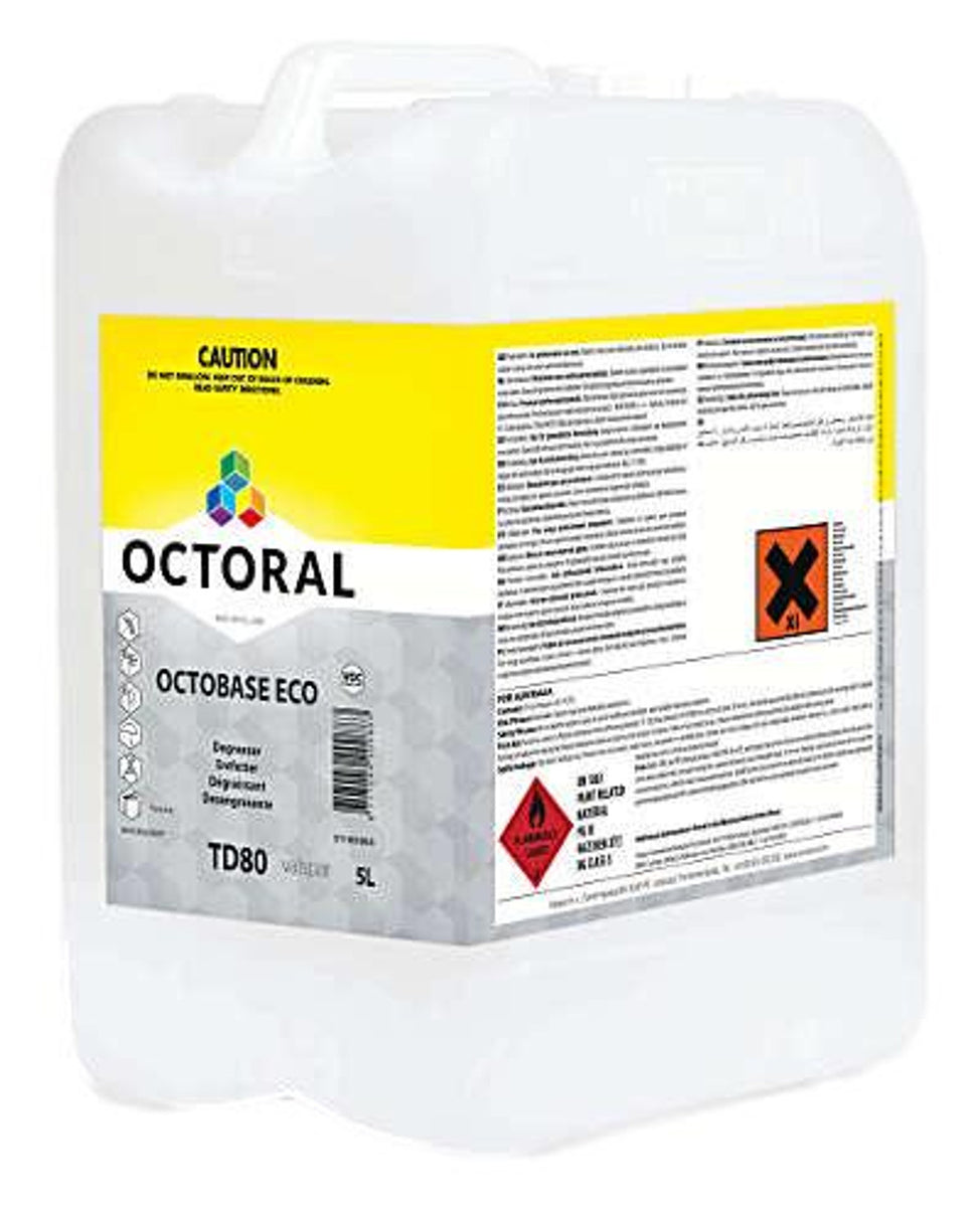 Octoral Octobase Eco TD80 Degreaser – 5L (Water-Based Panel Wipe ...